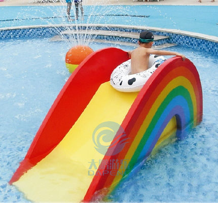 Fiberglass Kids Water Slide Cute Cat Duck Rabbit Mini Water Slide Anti UV