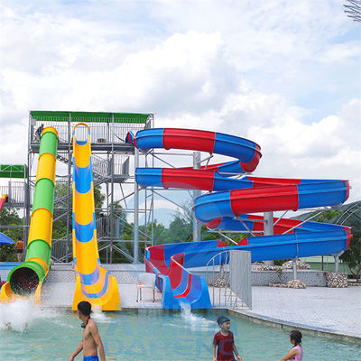 7.0m Height Large Commercial Water Slides Fiberglass Professional Water ...