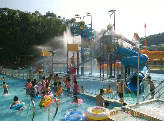 Colorful Playground Water Slide Children Fibreglass Pool Slide RoHS ...