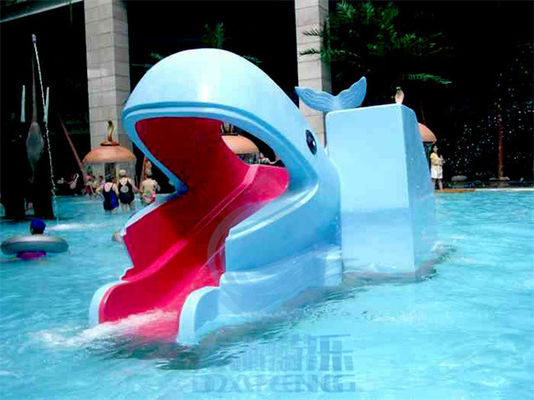 Fiberglass Kids Water Slide Cute Cat Duck Rabbit Mini Water Slide Anti UV