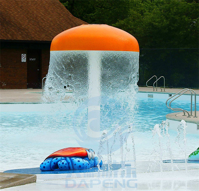 Children Water Splash Pad 3.0m Height Mushroom Water Fountains For ...