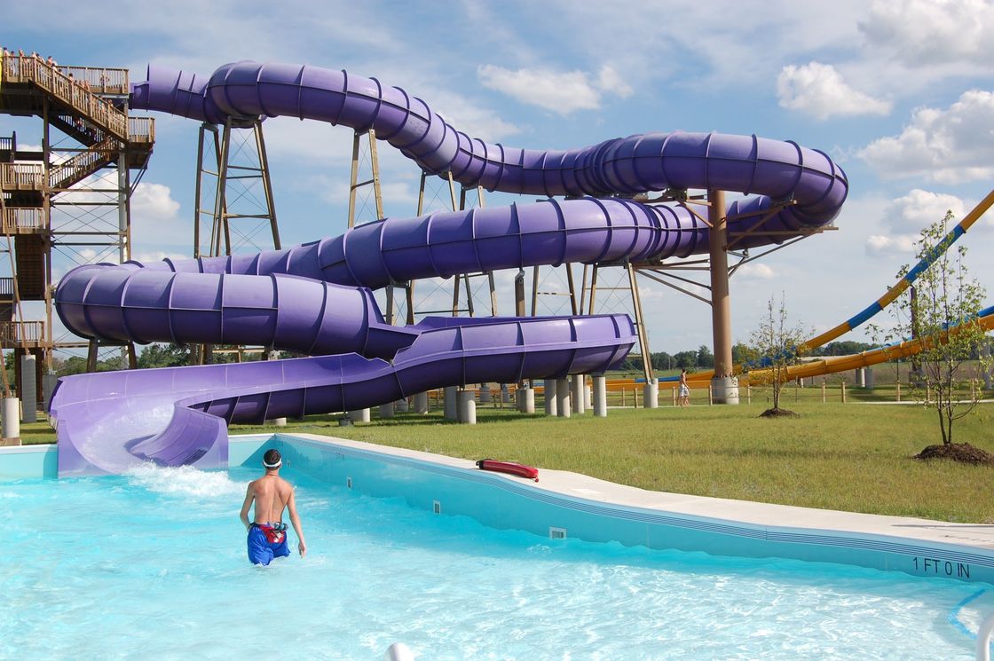 Custom Amusement Park Rides Fiberglass For Fun Tube Slide Aqua Play ...