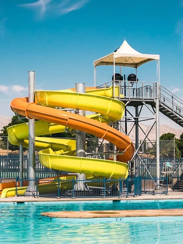 Park Amusement Water Fun Sports Equipment Outdoor Pool With Spiral Tube ...