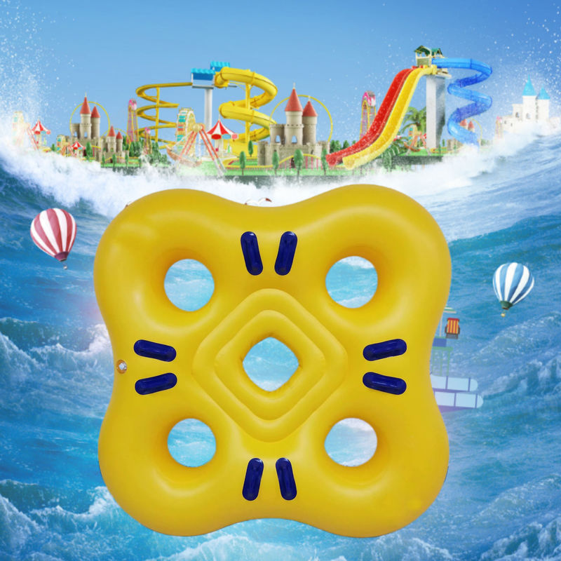 Inflatable Pool Ring Float Kayak Aqua Theme Water Park Big Horn Slide ...