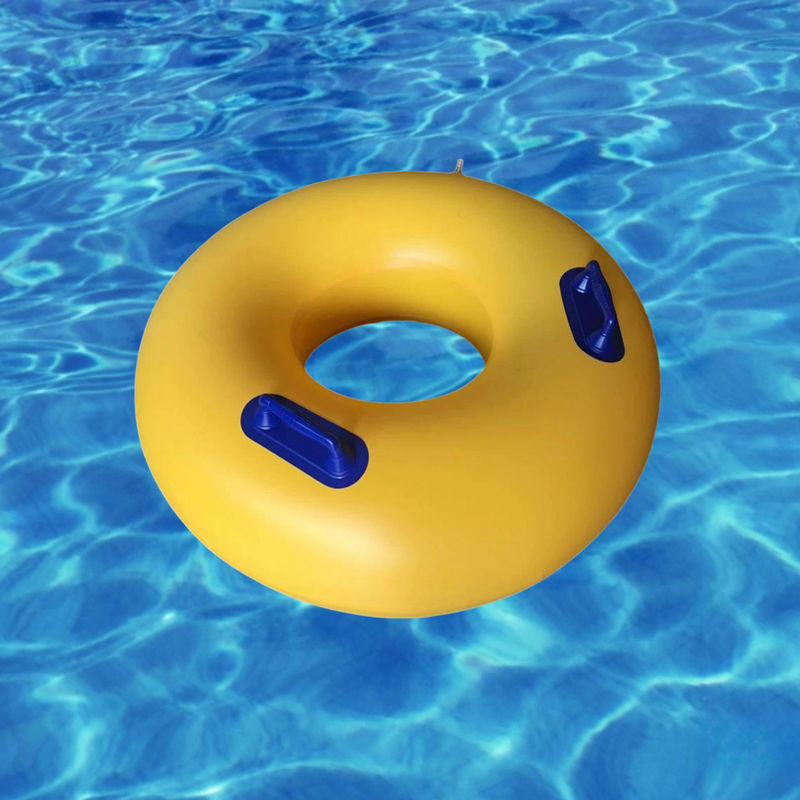 OEM Aqua Park Double Tube Yellow Plastic Inflatable Swimming Floating ...