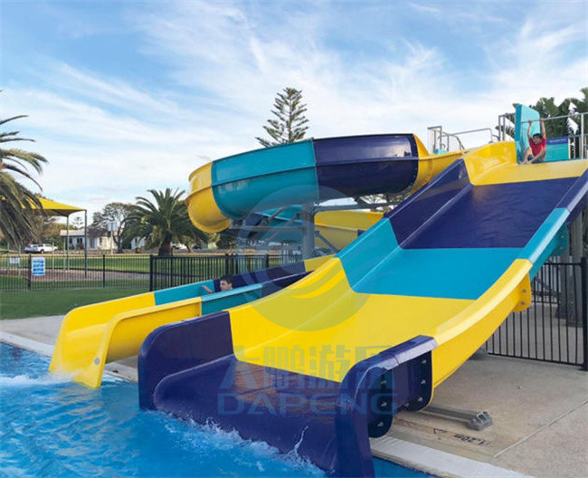 Fiberglass Swimming Pool Water Slide West Beach Parks Resort Aqua Slide ...