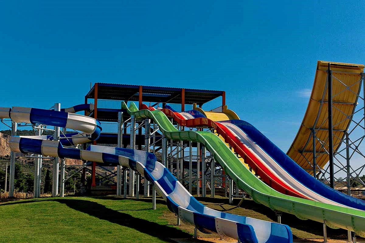 Water Theme Park Playground Design Small Pool Games Fiberglass Slide