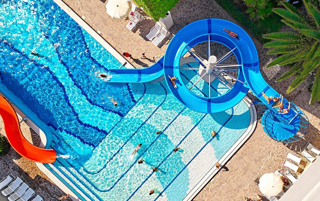 Outdoor Water Playground Swimming Pool Equipment Slide For Children