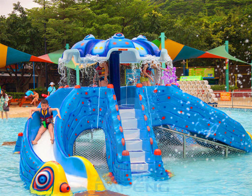Octopus Mini Pool Slide Outdoor Indoor Children Play Pool Fiberglass ...