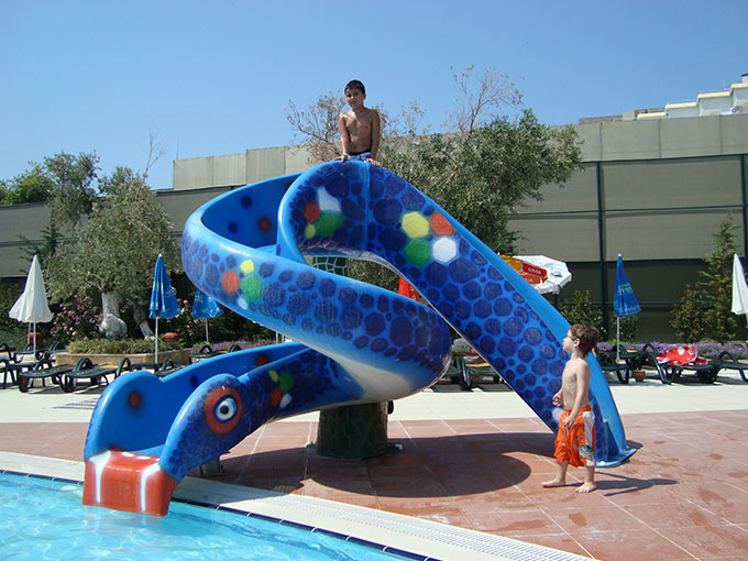 Aqua Park Water Playground Slides LLEPE Small Commercial Water Slide ...
