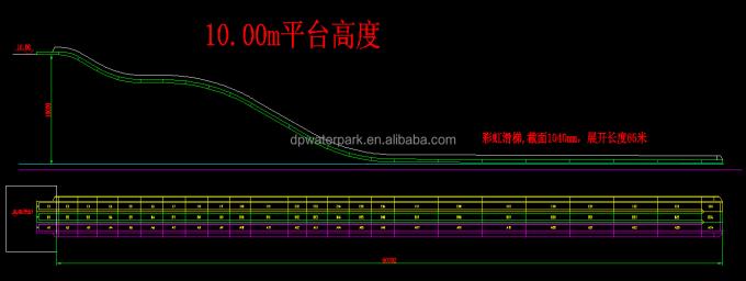 Customized Mat Racer Water Slide FRP Fiberglass Large Water Slides For ...