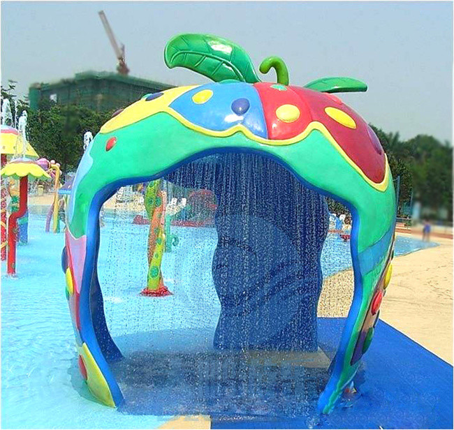 CE 2.5m Height Water Splash Pad Fiberglass Ribbon Combination Water ...