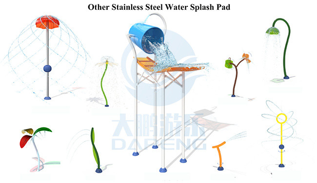 Outdoor Fountain Water Splash Pad 1.2M Fade Erosion Resistant Stainless ...