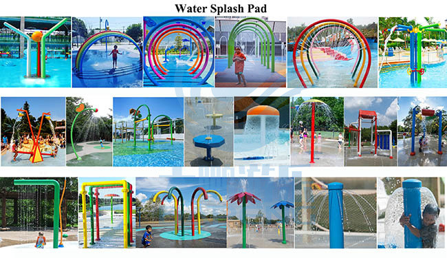Playground Water Splash Pad 304L Outdoor Water Sprinkler System Customized