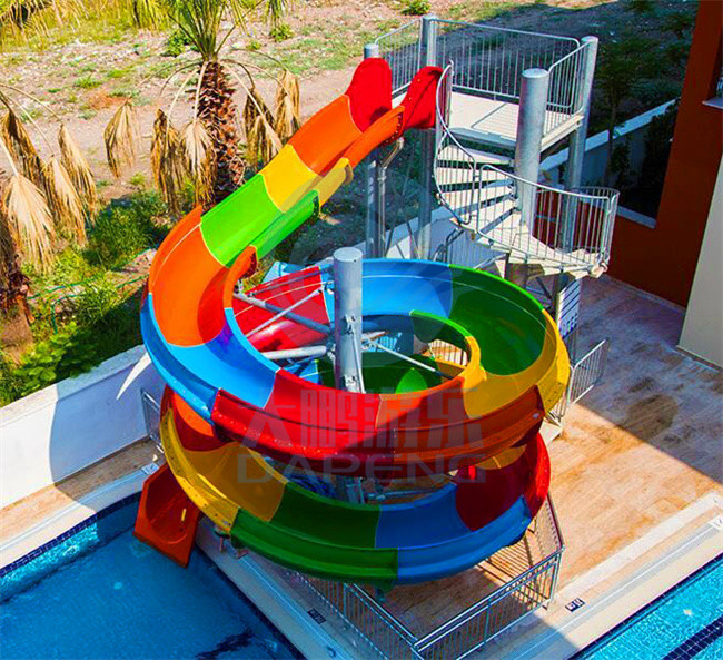 Commercial Private Water Slide Fiberglass Family Wide Water Slide 1.8m ...