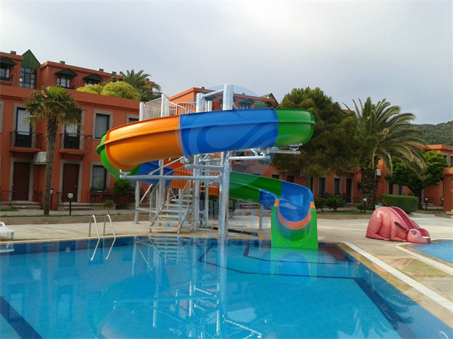 Commercial Private Water Slide Fiberglass Family Wide Water Slide 1.8m ...