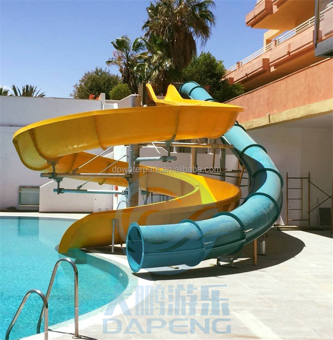 Commercial Private Water Slide Fiberglass Family Wide Water Slide 1.8m ...